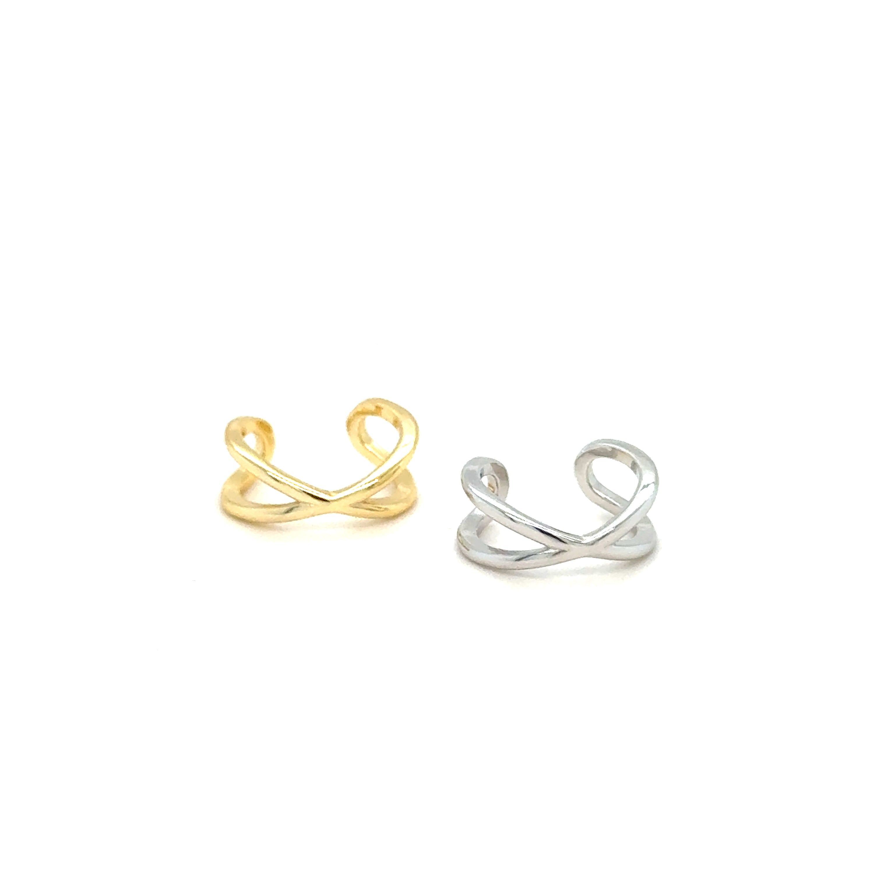 Thin crossed Ear Cuff – Kury Universal